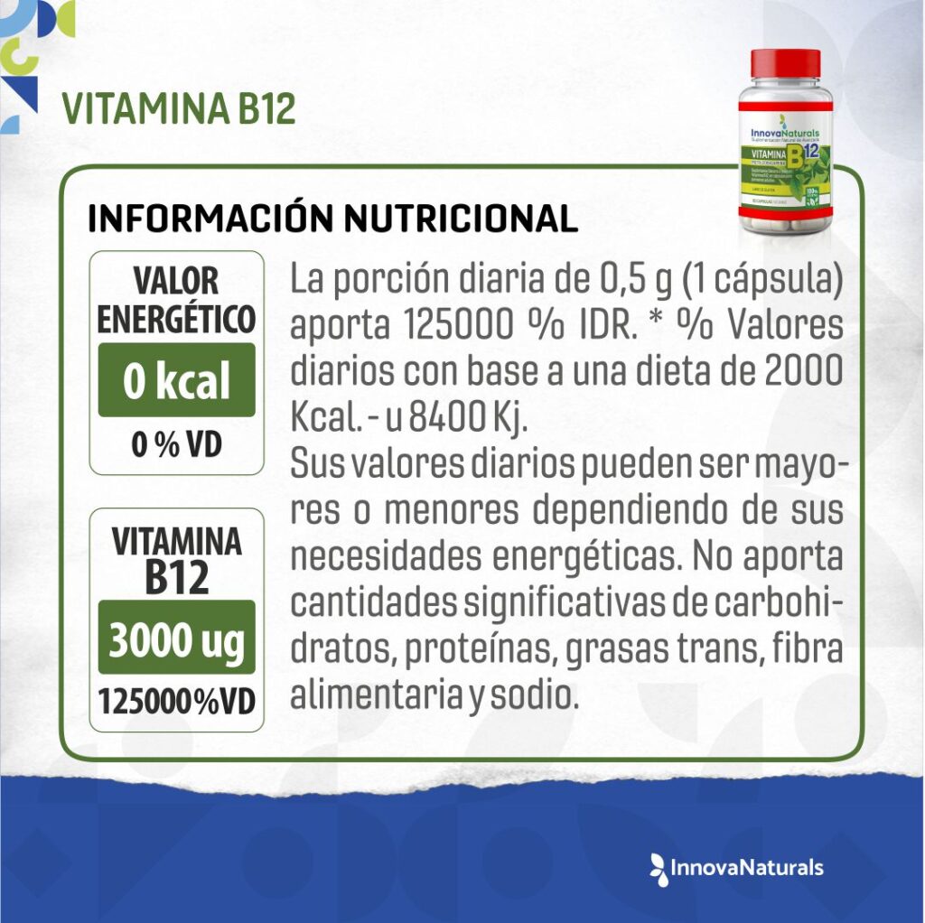 COMBO 5 - POTENTE (Vit B12 + Omega Max + Mega Mg) - InnovaNaturals