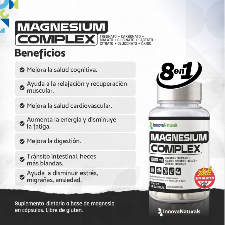 MAGNESIUM COMPLEX - 8en1 - InnovaNaturals